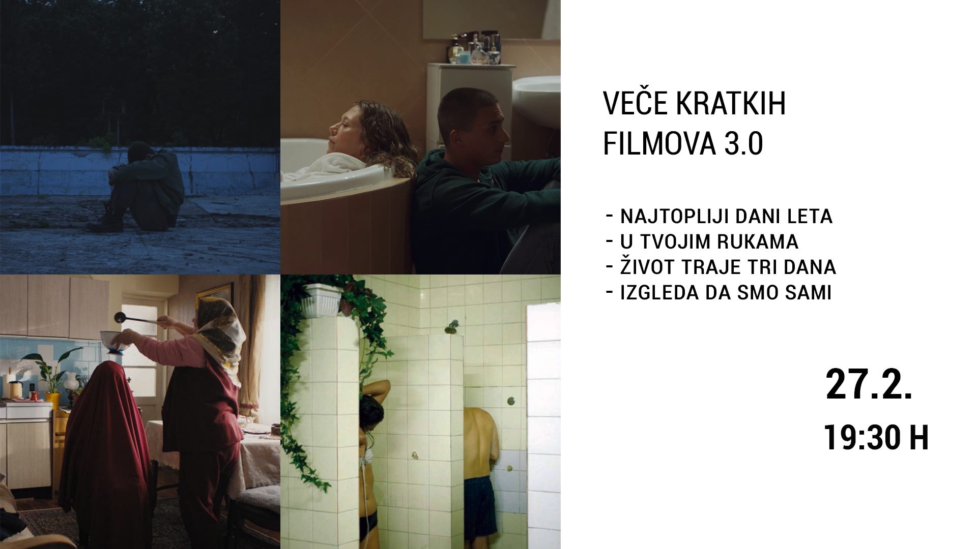 „Veče kratkih filmova 3.0“ u Kreativnom centru PROSTOR na Petrovaradinu ...