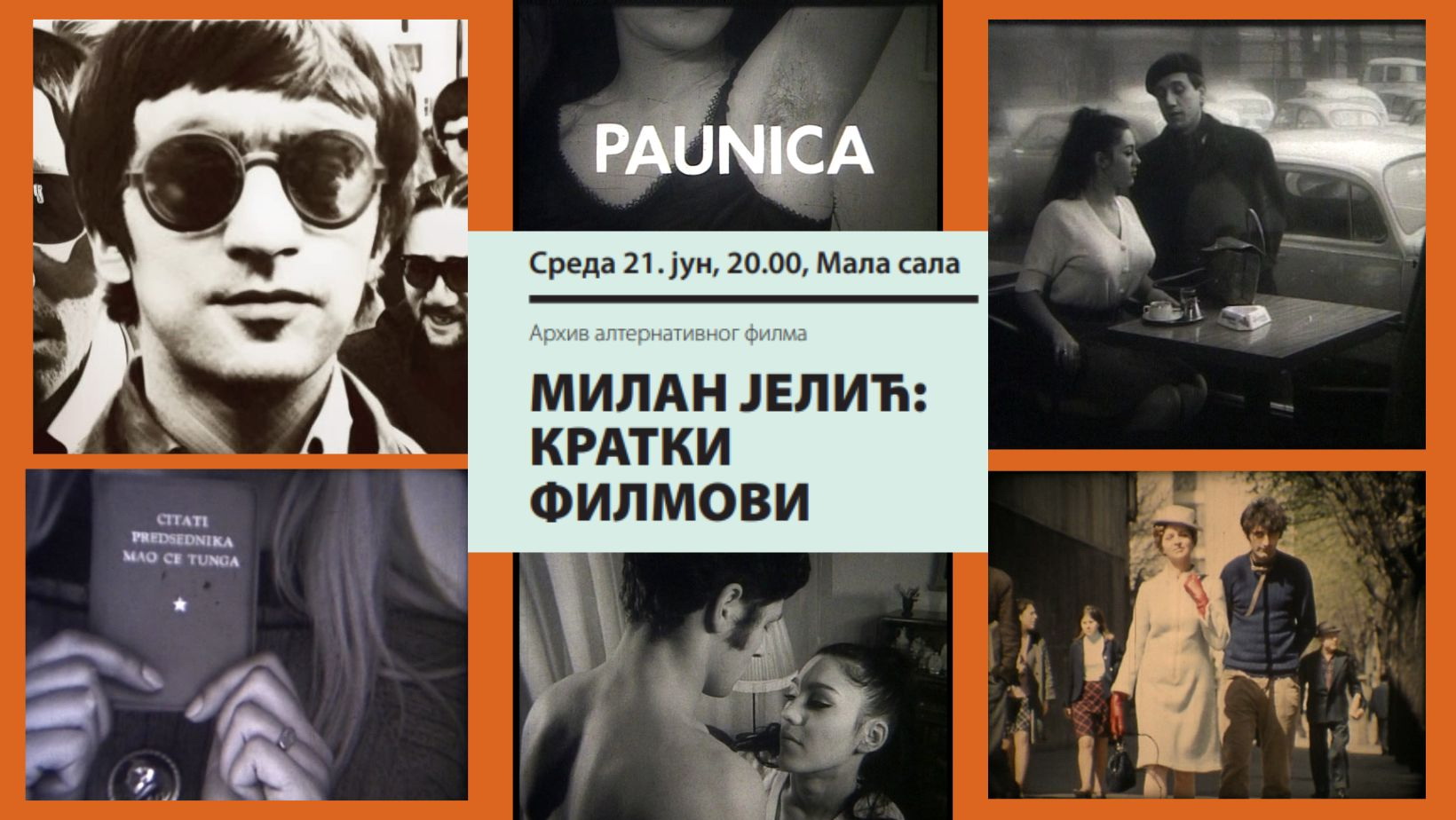 Program „Milan Jelić: Kratki filmovi“ u Domu kulture „Studentski grad“ na Novom Beogradu - FCS