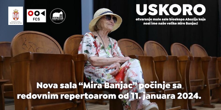 Sala “Mira Banjac” u bioskopu Abazija na Paliću počinje sa redovnim ...